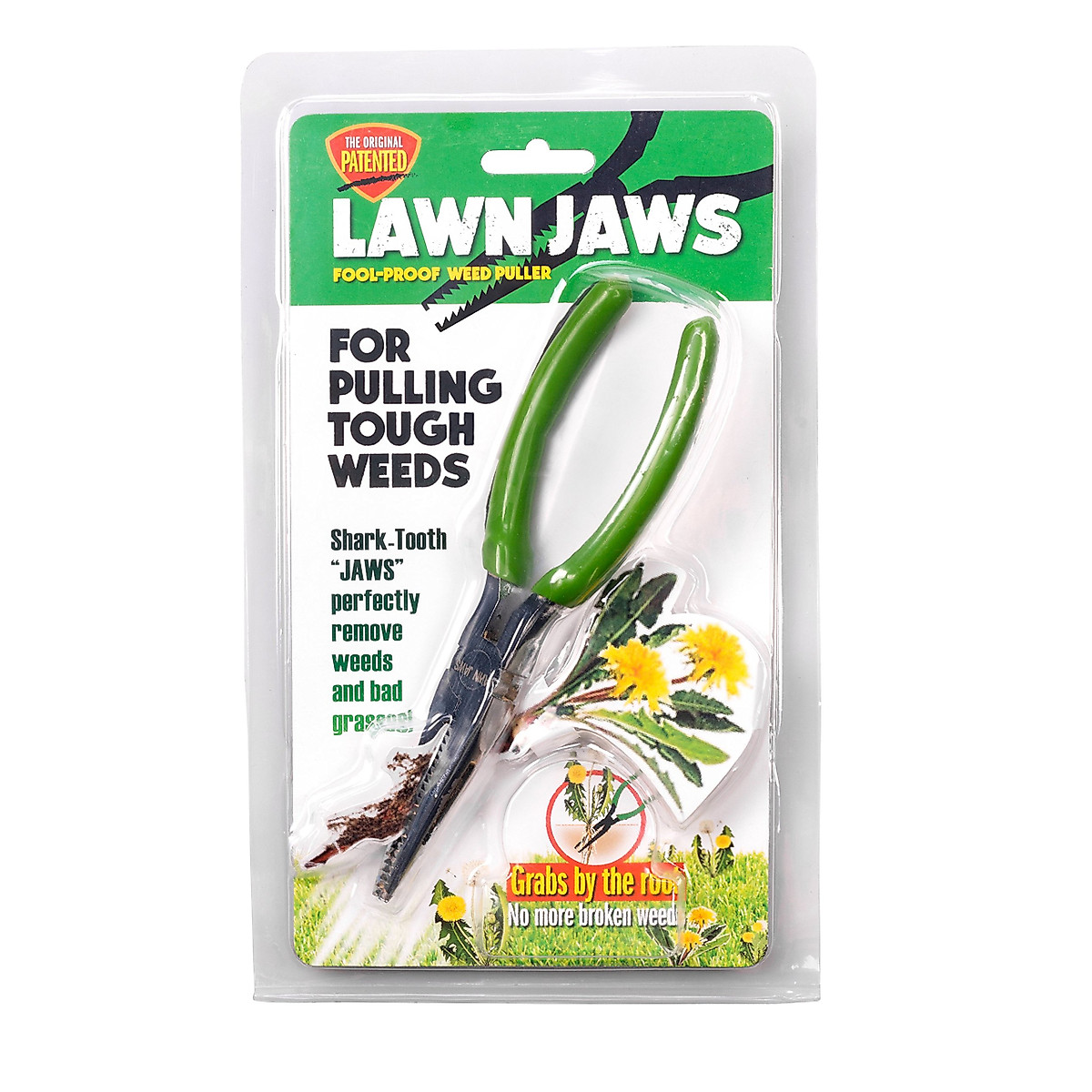 Lawn Jaws The Original Sharktooth Weed Puller Remover Weeding & Gardening Tool Weeder - Pull from The Root Easily!- Great Gardening