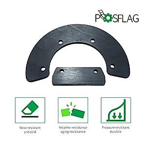 POSFLAG HS35 Snowblower Paddles with Hardware Kit Replaces Honda 72521-730-003, 72552-730-003, 1003375, 1003391 for Honda HS35 A Snow Blowers, Honda HS35 Snowblower Parts, Honda HS35 Paddles