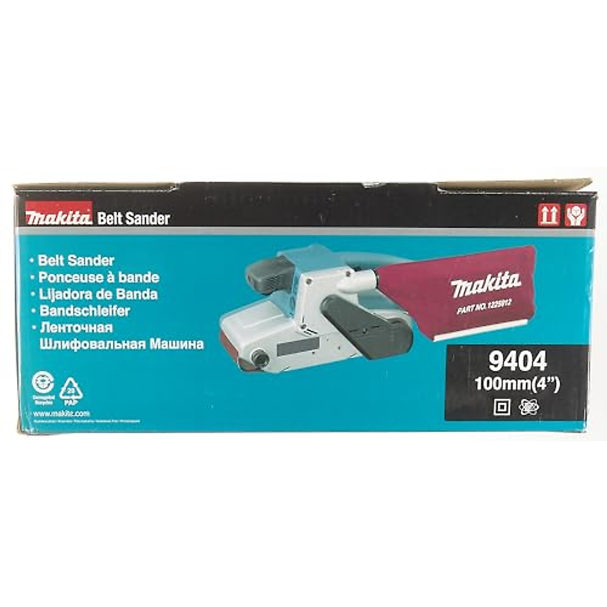 Makita 9404 4" x 24" Belt Sander, with Variable Speed , Blue