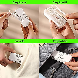 4 Pack Dental Floss Box Dispenser - Dental Floss Picks Dispenser Portable - Dental Floss Portable Case - Automatic Floss Organizer - Automatic Floss Pick Dispenser Travel Floss Case