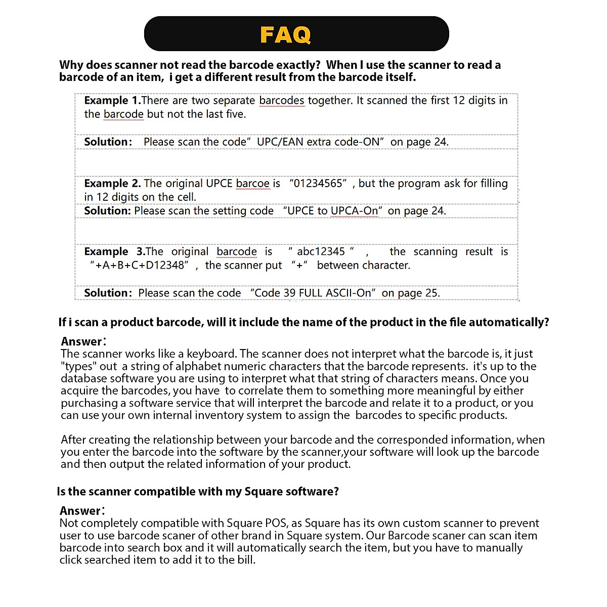 NADAMOO Wireless Barcode Scanner 328 Feet Transmission Distance USB Cordless 1D Laser Automatic Barcode Reader Handhold Bar Code Scanner with USB Receiver for Store, Supermarket, Warehouse