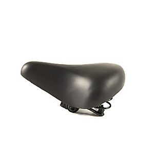 Critical Cycles Parker Touring Bike Saddle with Coil Spring Suspension, Black