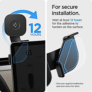Spigen OneTap Designed for Tesla MagSafe Car Mount Compatible with Model 3/Y/S/X, Ford Mustang Mach-E Compatible with iPhone14/13/12
