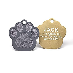 Providence Engraving Pet ID Tags in 8 Shapes, 8 Colors, and Two Sizes - Personalized Dog and Cat Tags with 4 Lines of Customizable Text