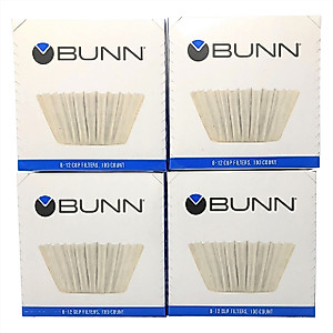 Bunn BCF100 BCF100-B 100-Count Basket Filter (Pack Of 4),White, 4