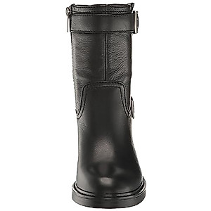 Vince Camuto Women's Vergila Block Heel Bootie Ankle Boot, Black Leather, 9