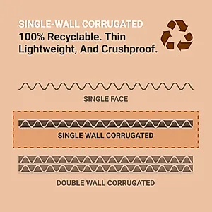 AVIDITI Shipping Boxes Small 18"L x 12"W x 3"H, 25-Pack | Corrugated Cardboard Box for Packing, Moving and Storage