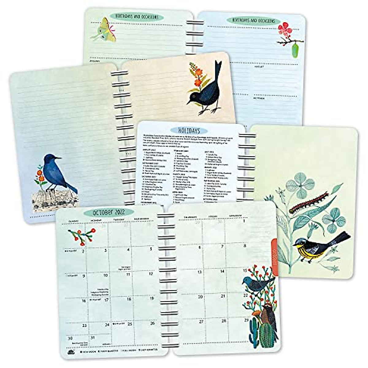 Geninne Zlatkis 2022 - 2023 On-the-Go Weekly Planner: 17-Month Calendar with Pocket (Aug 2022 - Dec 2023, 5" x 7" closed): Birds of a Feather