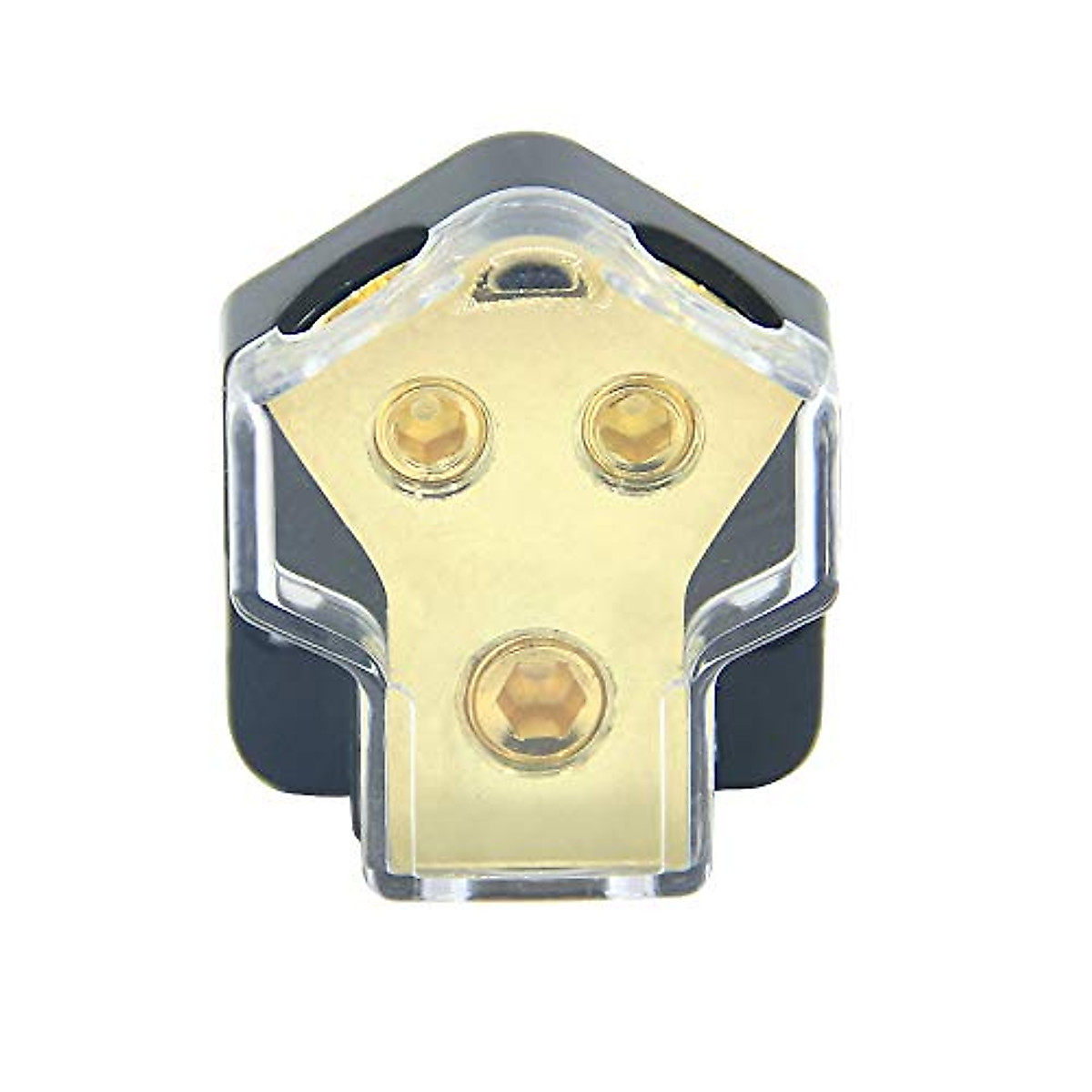 ZOOKOTO 0/2/4 Gauge in 4/8/10 Gauge Out Amp Power Distribution Block Car Audio Splitter 2 Way Outputs Power Distributor Block Fuse Holder