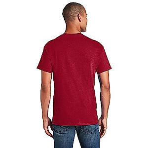 Gildan Men's Heavy Cotton T-Shirt, Antique Cherry Red, XL (Pack of 3)