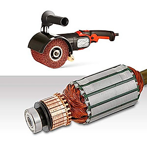 Burnishing Polishing Machine, ZFE 1200W 110V Burnishing Polishing Machine Polisher/Sander Set with 4PCS Non-woven Burnishing Wheels (80# 120# 240# 360#) for Metal and Stainless Steel Polishing