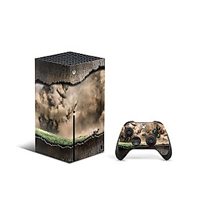ZOOMHITSKINS Compatible with X1 Series X, Battlefield War Fire, Durable, Bubble-Free, Made in The USA
