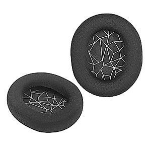 MOLGRIA Ear Pads Cushion for Arctis 7, Replacement Fabric earpads Compatible with Steel Series Arctis 3 5 7P Arctis 9 Arctis 1 Arctis Pro Prime PC PS3 PS4 PS5 Gaming Headset (White Texture Lining)