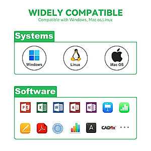 PowerPoint Clickers Wireless Presenter Remote, Presentation Clicker with Red Light, RF 2.4GHz USB Clicker for PowerPoint Presentations Slide Advancer with Volume Control for Mac/Laptop/Computer
