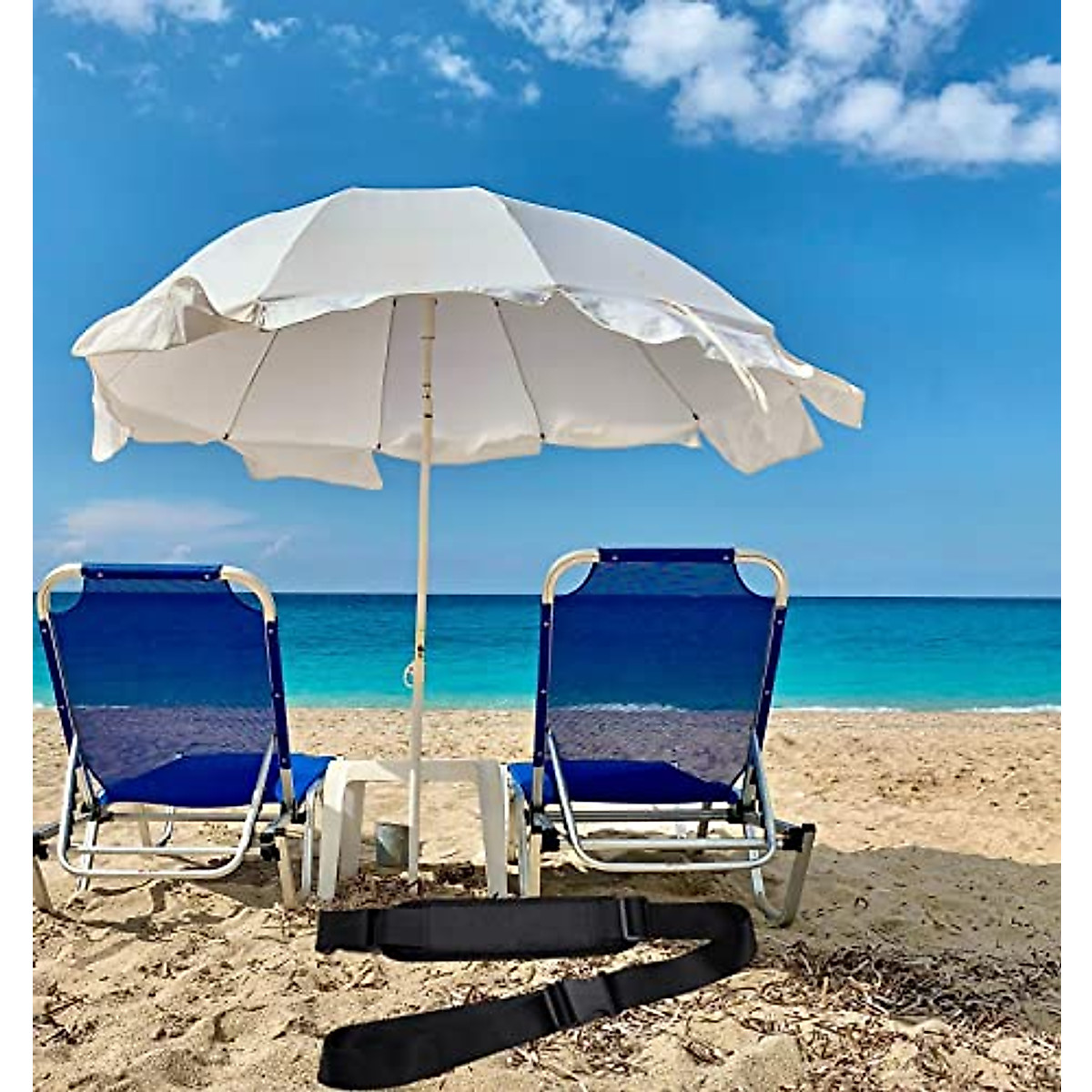 3 Pack Adjustable Carry Strap for Beach Chair Folding Beach Chair for Carry Strap Universal Shoulder Strap for Beach Chair Camping Scooter Bikes Backpacking Picnics Outdoor and Other Items