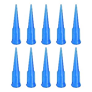 uxcell Industrial Blunt Tip Tapered Dispensing Fill Needle 22G X 1.26 inches Blue 10pcs