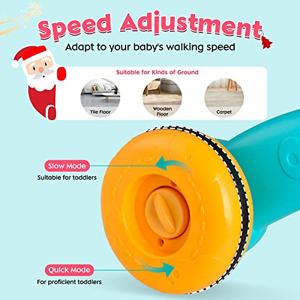 Baby Sit-to-Stand Walker,Toddler Entertainment Table Activity Center Early Perschool Education Toy,Baby Push Walker for Boy Girl 10 Months +