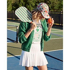 RIFLE PAPER CO. Garden Party Women's Baseball Hat | Classic Six-Panel Floral Print Cap with Adjustable Strap, Made from 100% Cotton, One Size Fits All
