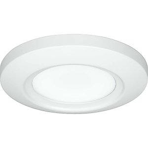 Progress Lighting 5-1/2" Emblem Collection Surface Mount LED, Aluminum in White