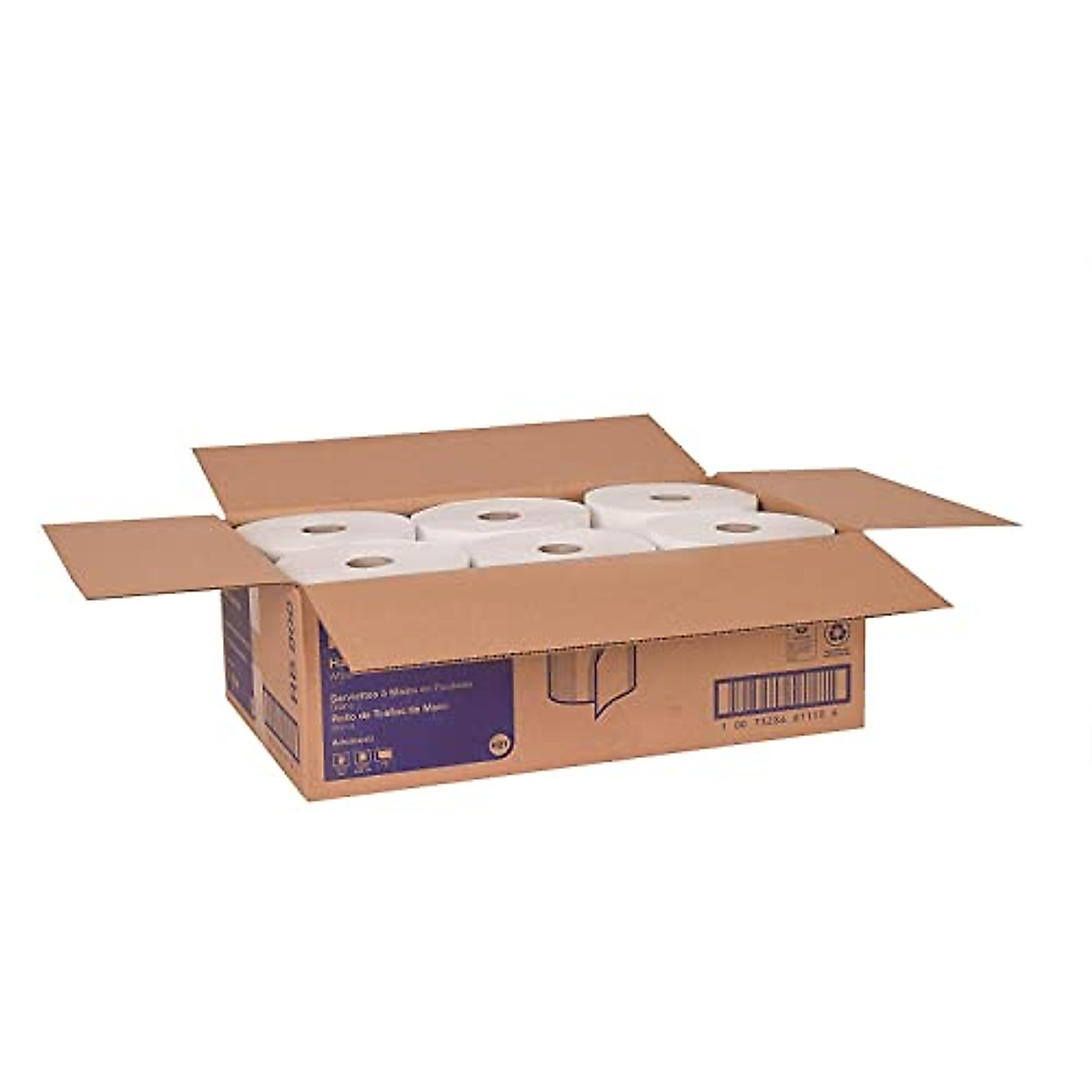 Tork Hand Towel Roll, White, Advanced, H21, Soft, Disposable, 100% Recycled, Absorbent, 1-Ply, 12 x 800 ft, RB800