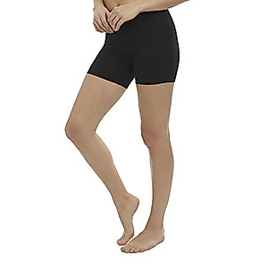Jockey Women's 2 Pack Bike Short 5'', Deep Black/Deep Black, Small