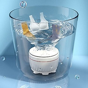 pizarra 1Set Mini Turbo Washer USB Powered Cleaning Machine Washing Machine for Underwear Socks Mini Ultrasonic Turbo Washer