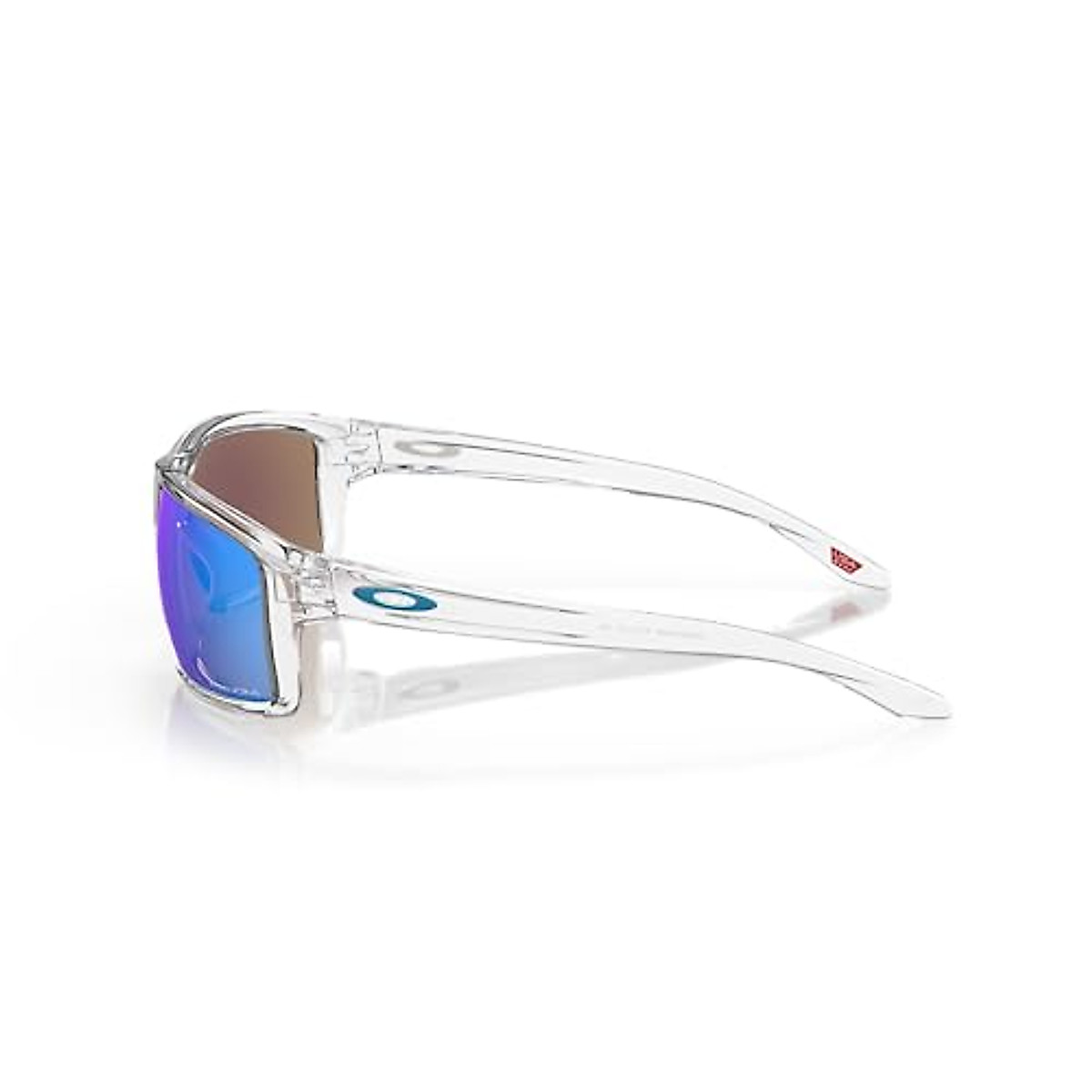Oakley Men's OO9449 Gibston Square Sunglasses, Polished Clear/Prizm Sapphire, 60 mm