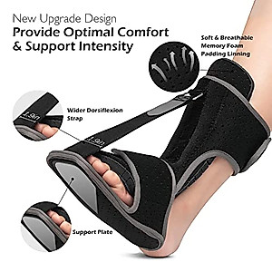 Draland Plantar Fasciitis Night Splint: 2 Pack of Upgraded Foot Brace for Plantar Fasciitis Achilles Tendinitis Pain Relief | Provide Optimal Comfort & Support Intensity | Easy Use & Both for Men Women