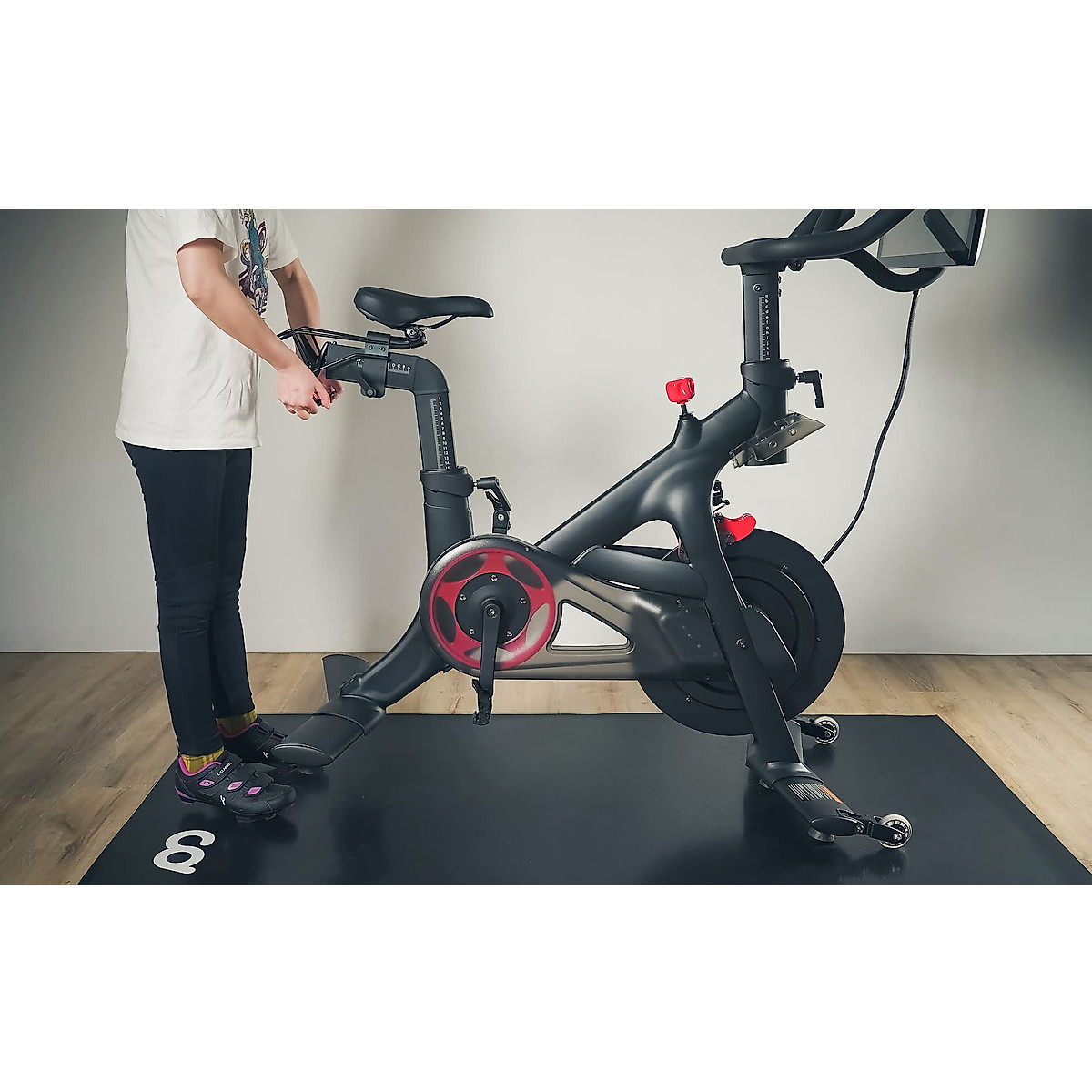 CyclingDeal Compatible with Original Peloton Bike Wheel Extender - Easy to Move Roll Peloton Bike - Great Peloton Extension Accessories Accessory