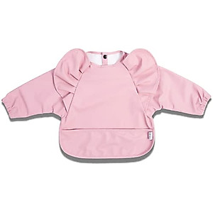 Bibtique Long Sleeve Bibs For Babies 6-24 Months – Waterproof Baby Smock for Eating – Stain Resistant Shirt Bibs For Babies