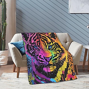 Tiger Blanket Tiger Fleece Throw Blanket Super Soft Warm Cozy Fuzzy Plush Tigers Blanket Gifts for Girls Boys Kids Room Decor40 X50