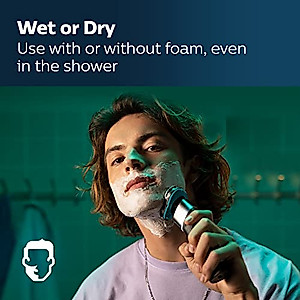 Philips Norelco Exclusive Shaver 5000X, Rechargeable Wet & Dry Shaver with Precision Trimmer and Storage Pouch, X5006/85