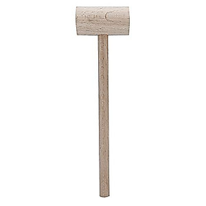 Wood Crab & Mallets Mallets, Natural Beech Wood Hammers, Set of 12