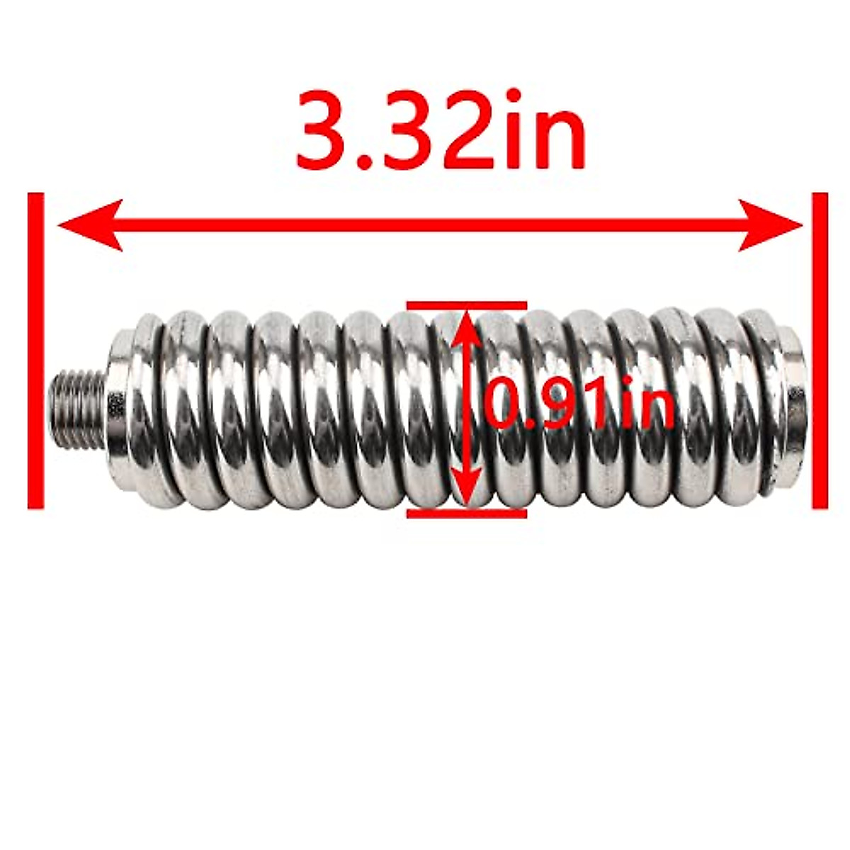 AUTOKAY Pack of 2 Heavy Duty SS-3H CB Antenna Spring Mount Fits for Mobile/Vehicle CB Radio Antenna Mount 3/8-24 Inch Threads Stainless Steel