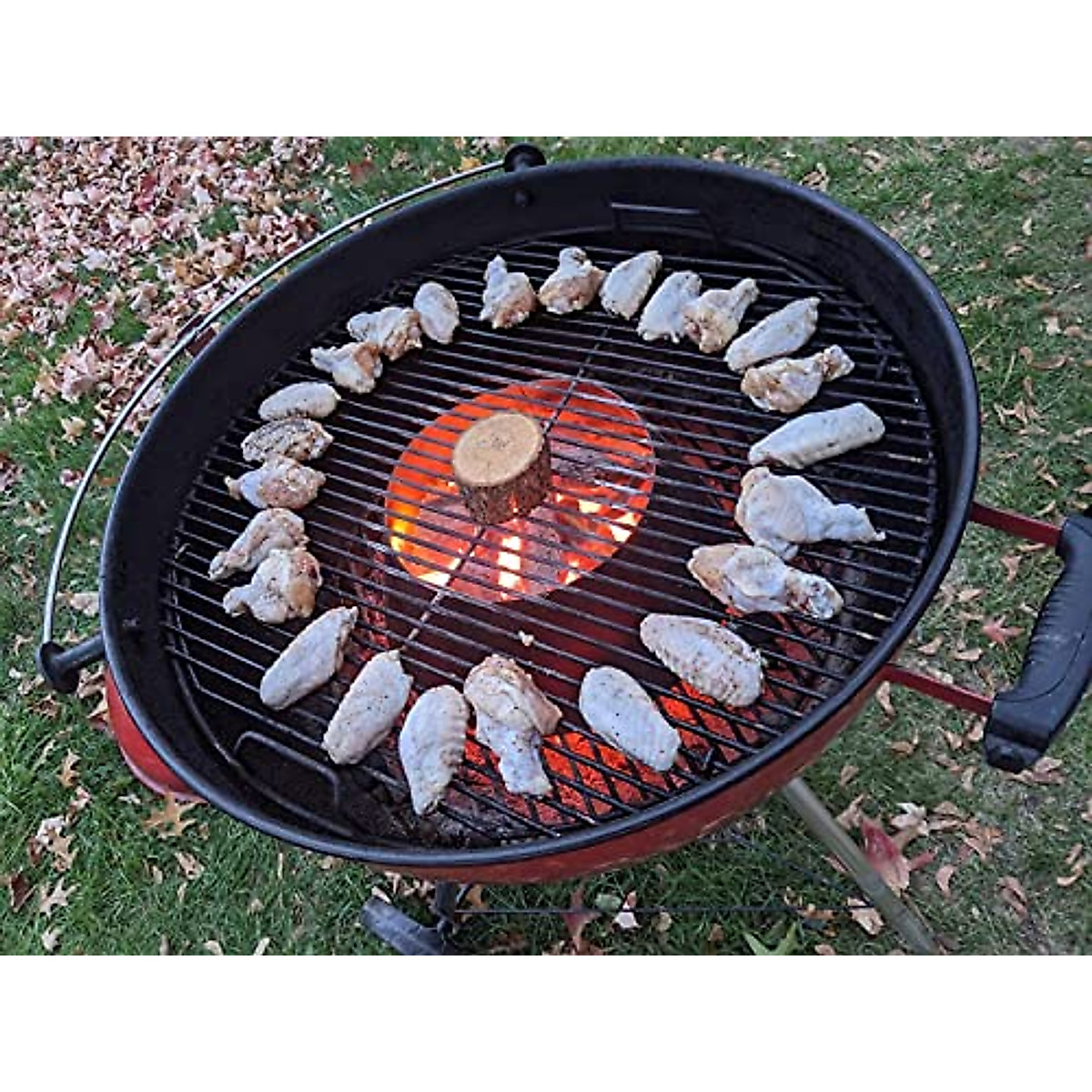 QuliMetal BBQ Whirlpool for Weber Kettle 22 26.75 Inches WSM, Big Green Egg, Kamado Joe, Weber Smokey Mountain Charcoal Briquet Holders, Stainless Steel BBQ Kettle Barbecue Charcoal Grill Accessories