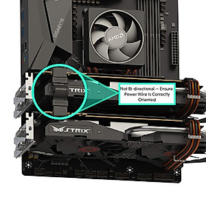 LINKUP - Flexible SLI Bridge GPU Cable Extreme High-Speed Technology Premium Shielding 85 ohm Design for NVIDIA GPUs Graphic Cards┃NOT Compatible with AMD or RTX 2000/3000 GPU - [4 cm]