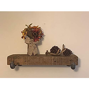 Wilson Rustic Barn Beam Mantel - Reclaimed Farmhouse Wood Shelf (72 inch Long)