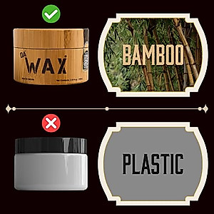 Da'Dude Hair Wax for Men - Ultra Strong Hold, Matte Finish, Non-Greasy Hair Styling, 100ml Eco-Friendly Wooden Tub