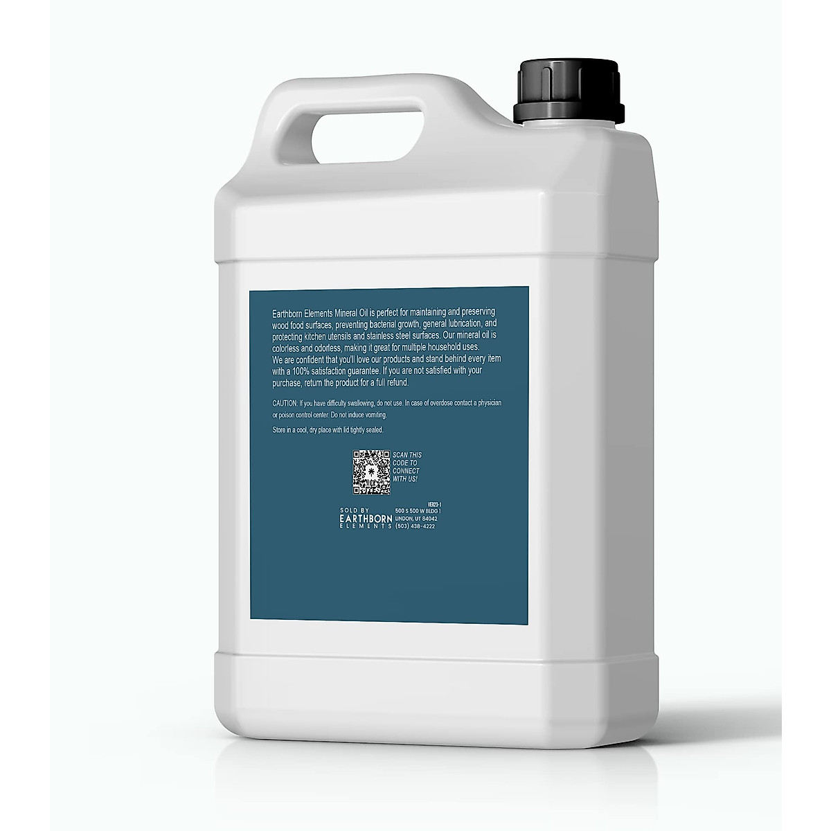 Earthborn Elements Mineral Oil 64 fl oz, Pure & Undiluted, No Additives