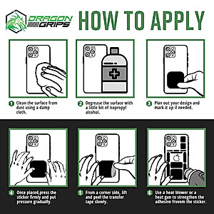 13 Pcs Rubber Grip Tape, Clear Grip Tape, Cell Phone Grip Tape Compatible with iPhone Rubberized Tape Clear Phone Grip Stickers by Dragon Grips, 1 Pk