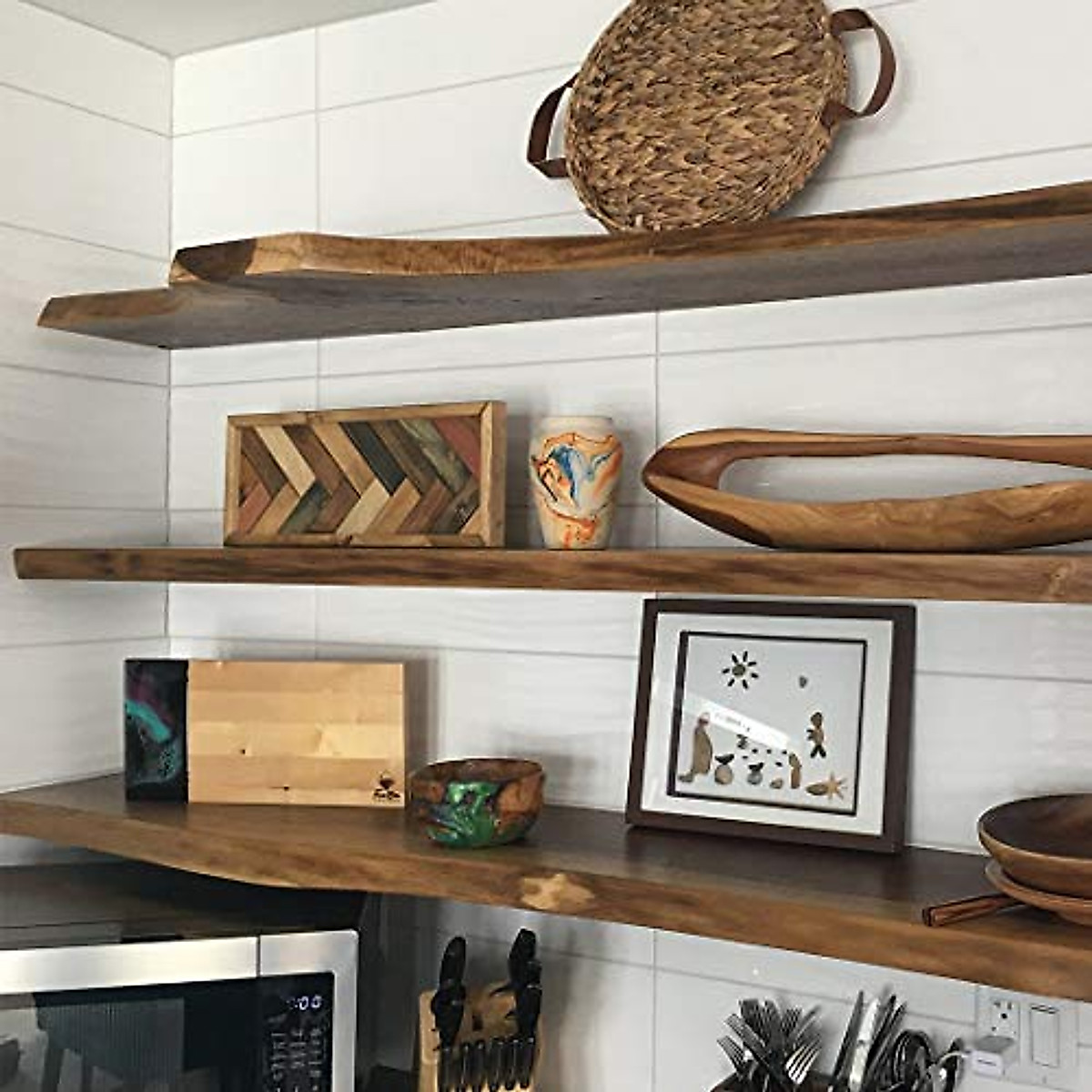 Hovr Solutions 47" (4-Feet) Aluminum Floating Shelf Bracket System, 300LB Load Capacity, Professional T6 Aircraft-Grade Aluminum, One Pack