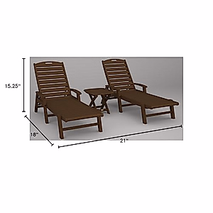 Trex Outdoor Furniture Yacht Club Side Table, 21-Inch by 18-Inch, Tree House