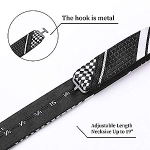 HISDERN 3pcs Mixed Design Classic Men's Self-Tie Bow tie & Pocket Square - Multiple Sets,B3-05,One Size