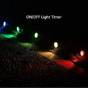 LinkupHome Smart LED Garden Spotlights, Work with Alexa, Google Assistant, Tuya Smart App, WiFi System (No Hub), Outdoor IP65 Waterproof, 8.8m, 9LEDs, 5W Dimmable 16 Million Colors