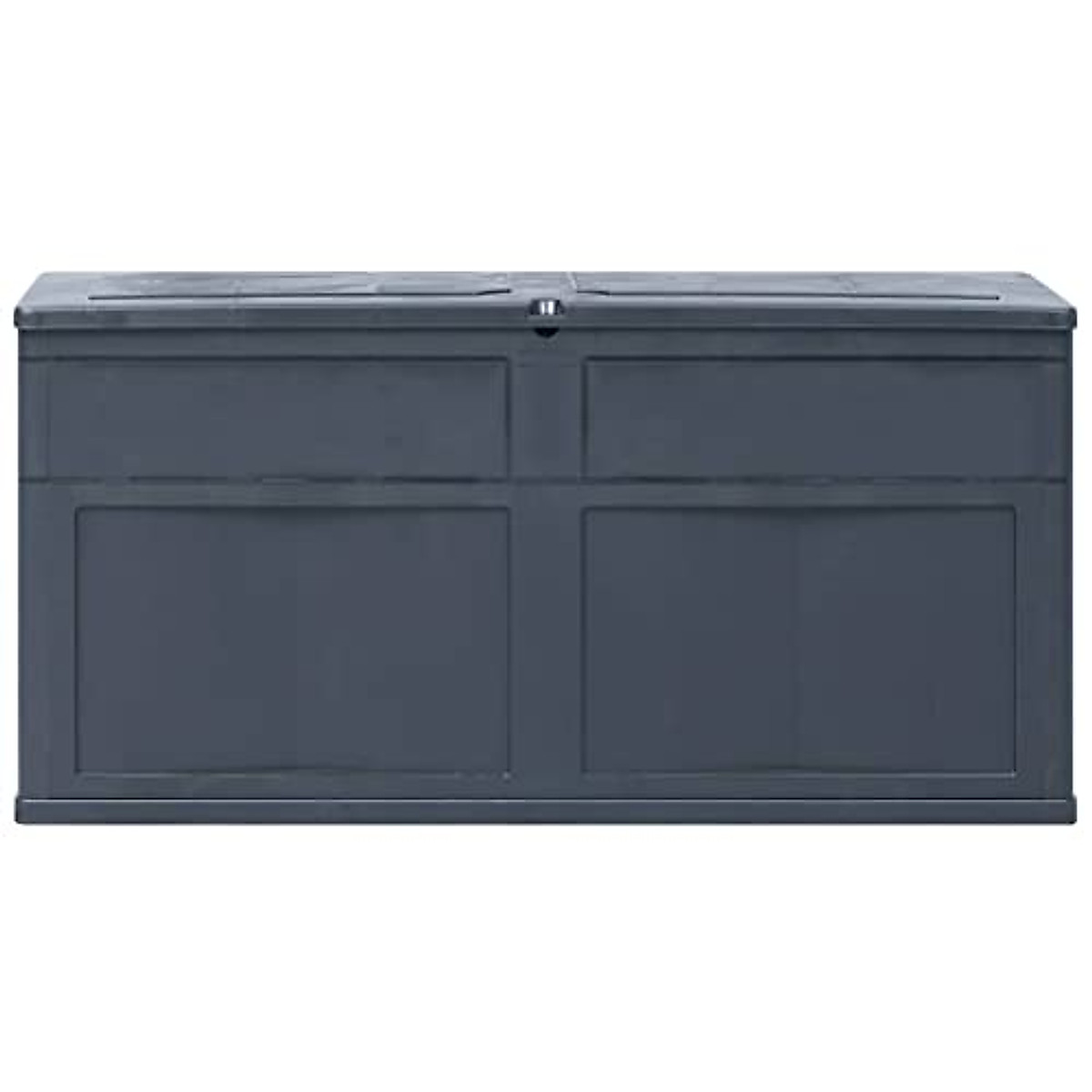 GOLINPEILO Patio Storage Box 84.5 gal Black Patio Garden Outdoor Storage Container for Toys, Furniture Deck box (Weight:18.34 lbs)