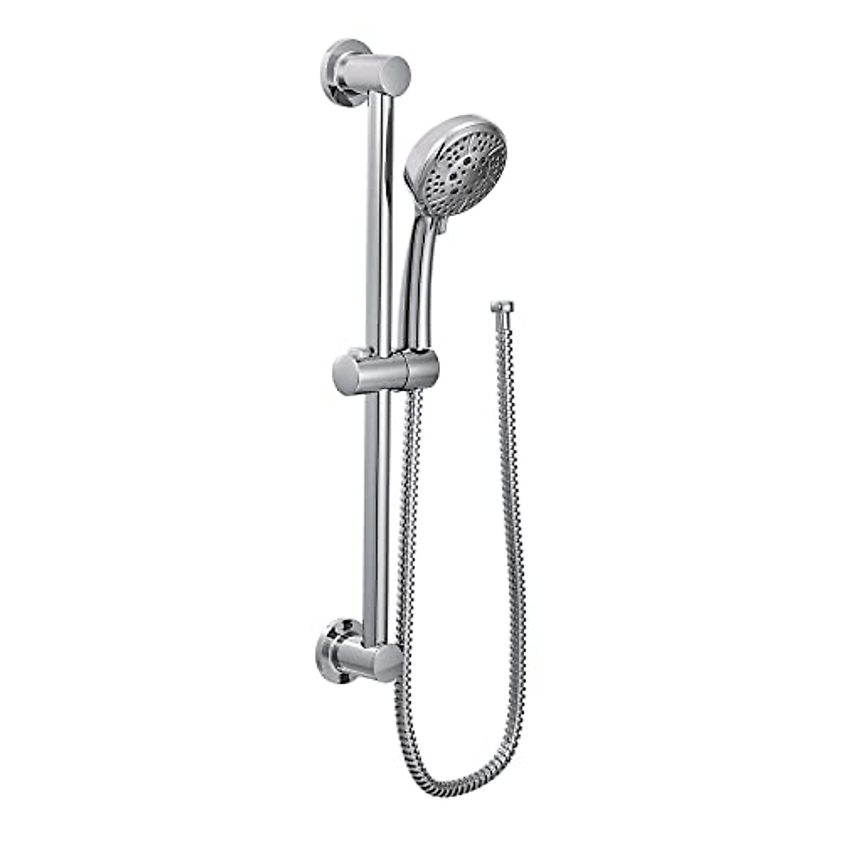 Moen Eco-Performance Chrome 4-Spray Pattern Handheld Showerhead with 69-Inch-Long Hose and 30-Inch Grab Slide Bar, 3669EP
