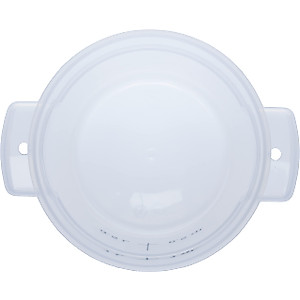 Carlisle FoodService Products Storplus Round Food Storage Container with Stackable Design for Catering, Buffets, Restaurants, Polypropylene (Pp), 1 Quart, Clear