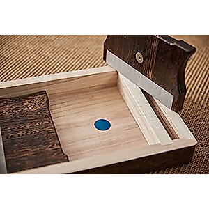 SINOBEST Wood Step Stool, Portable Rectangle Bed Stool, Small Step Ladder for Kitchen & Bathroom, Foot Rest Stool Under Desk, Large Surface, Strong and Durable for Kids, Adults and Elders