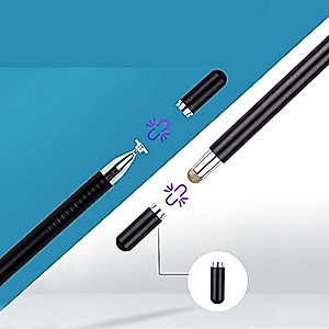 Stylus Pens for Touch Screens,Digital Pen,Capacitive Pen High Sensitivity & Fine Point,Magnetism Cover Cap,Universal for Apple/iPhone/Ipad/Android/Microsoft and Other Touch Screens (Black)