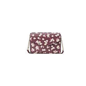 Kate Spade Tinsel Flap Glitter Crossbody Purse (Deep berry)
